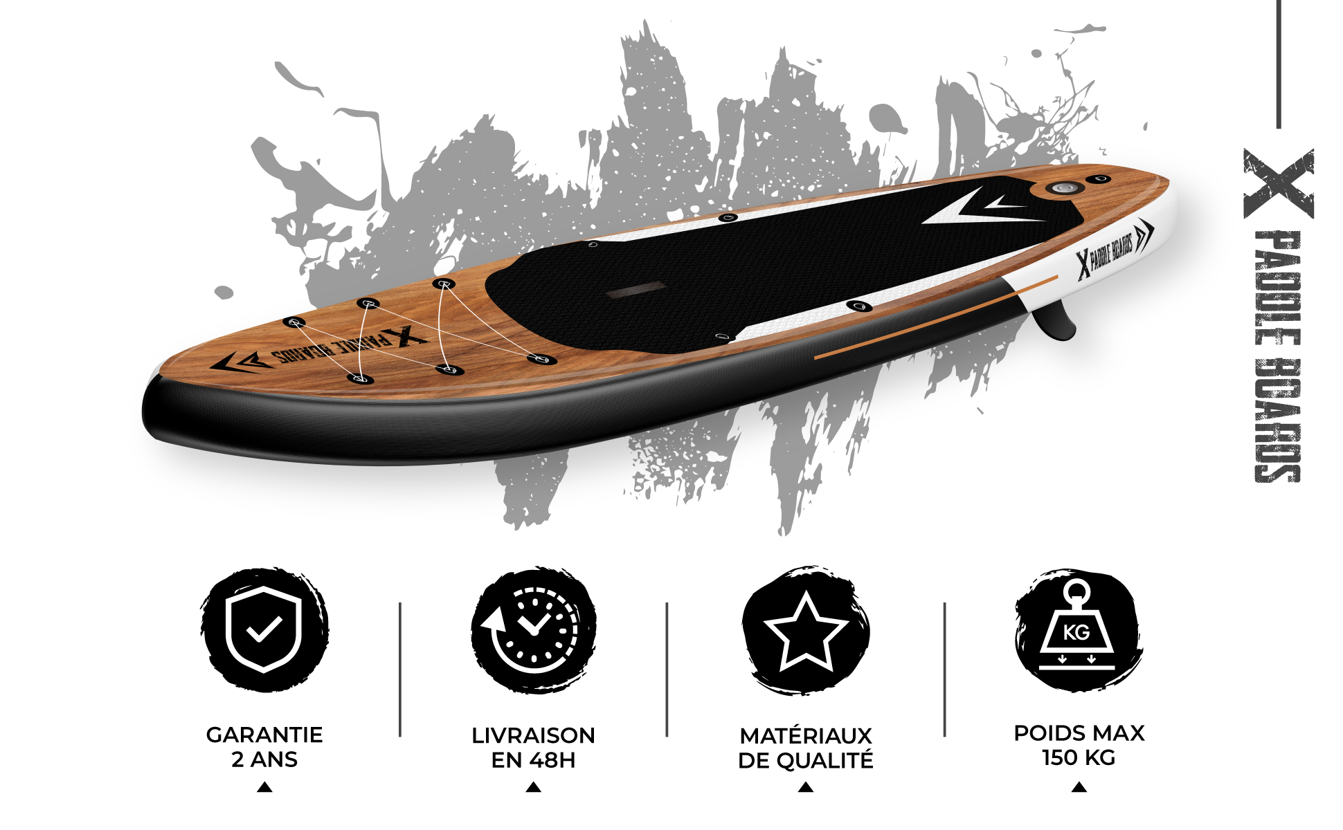 Le Stand up paddle gonflable Natural convertible en kayak